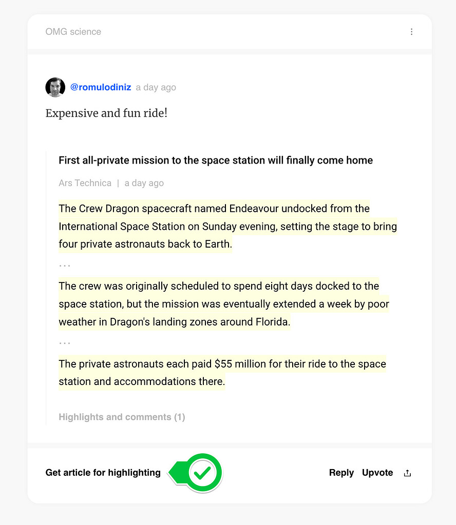 How to highlight content - Features - Briefly Discussion Forums